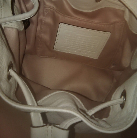 Coach | Bags | Coach Leather Small Round Drawstring Bucket Bag | Poshmark
